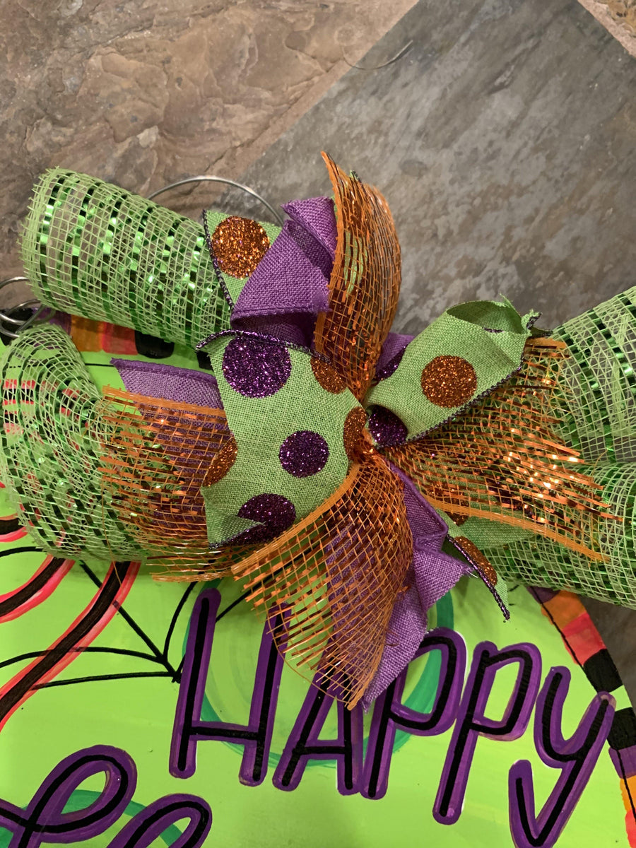 Halloween Spider Door Hanger- Spider Door Decor-Spooky-Fall-Wreath-woo ...