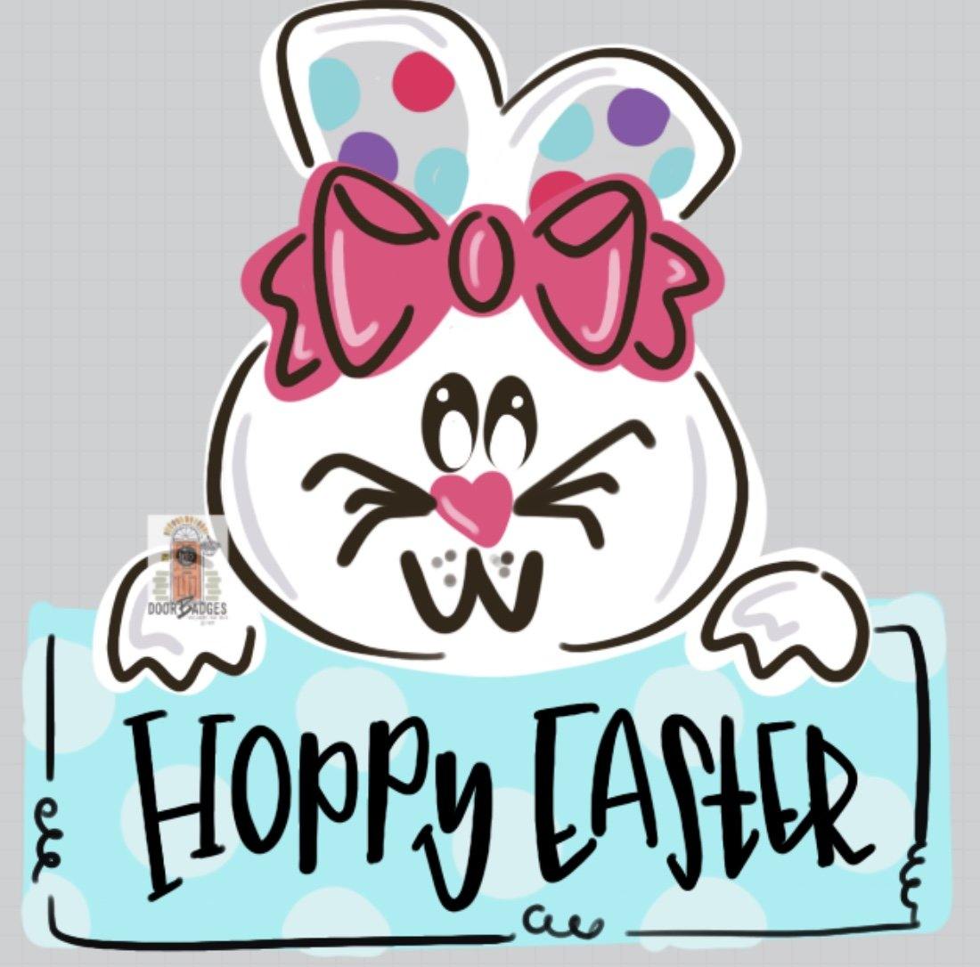 TEMPLATE: Happy Easter Door Hanger Download Template - Printable Templ ...
